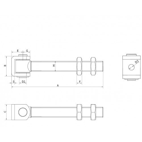HL 20 - pant regulovatelný se závitovou tyčí | Epohony.cz